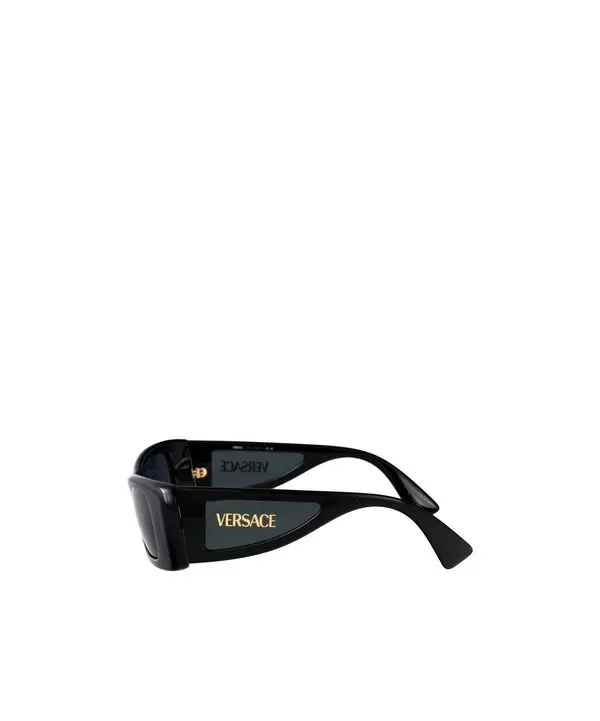 Versace Rectangle Logo Sunglasses - Black