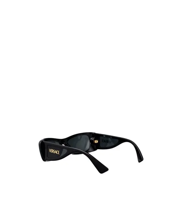 Versace Rectangle Logo Sunglasses - Black