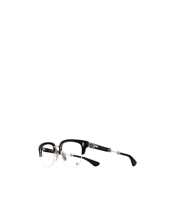 Chrome Hearts Logo Flat Lens Eyeglasses - Black