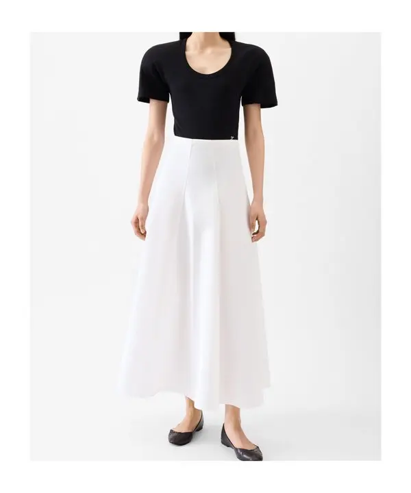 Jacquemus La Jupe Triangle Flared Skirt - White