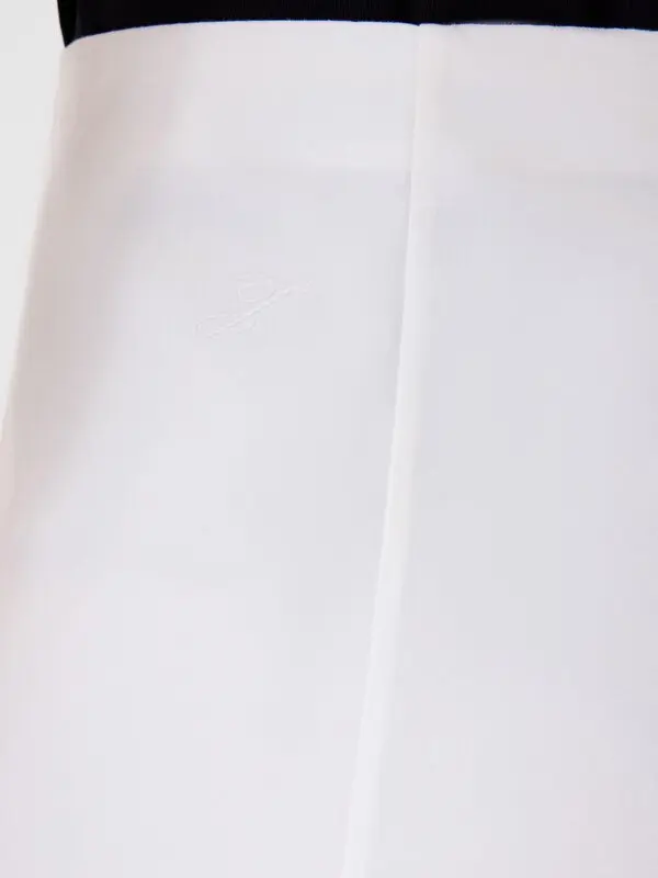 Jacquemus La Jupe Triangle Flared Skirt - White