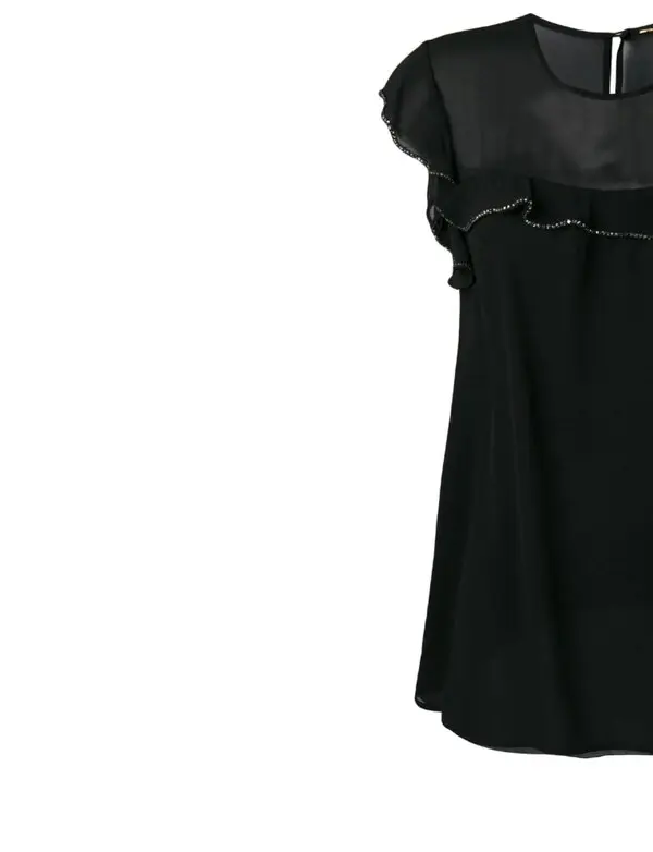 Saint Laurent Crystal Embellished Blouse