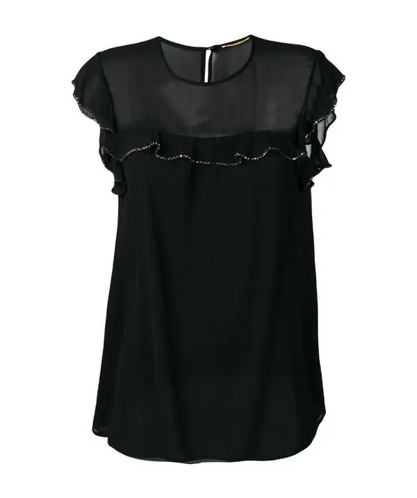 Saint Laurent Crystal Embellished Blouse