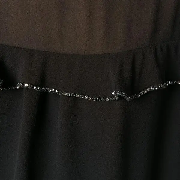 Saint Laurent Crystal Embellished Blouse