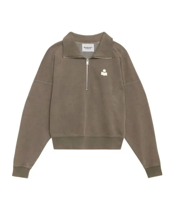 Isabel Marant Étoile Half-zip Sweatshirt With Graphic Detail