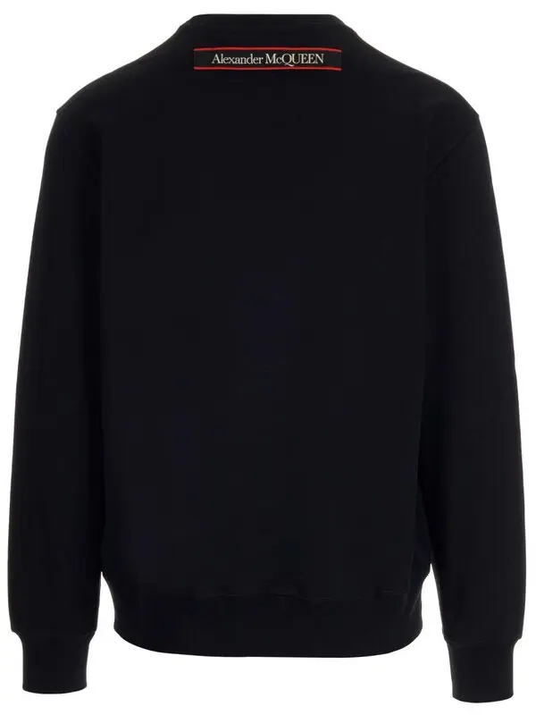 Alexander McQueen Logo Patch Crewneck Sweatshirt - No