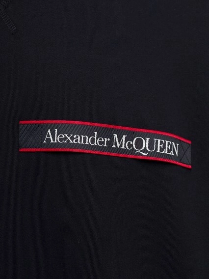 Alexander McQueen Logo Patch Crewneck Sweatshirt - No