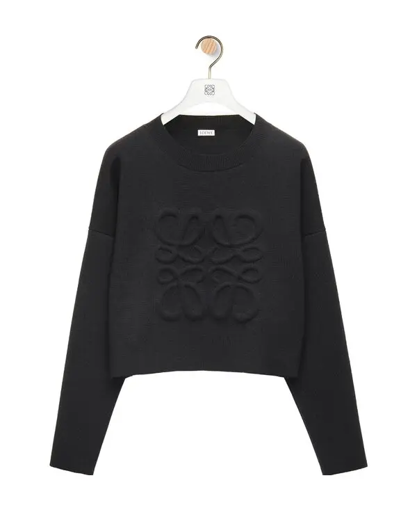 Loewe Anagram Cropped Knitted Jumper