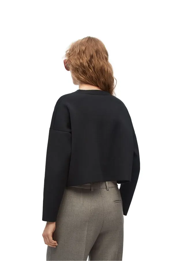 Loewe Anagram Cropped Knitted Jumper