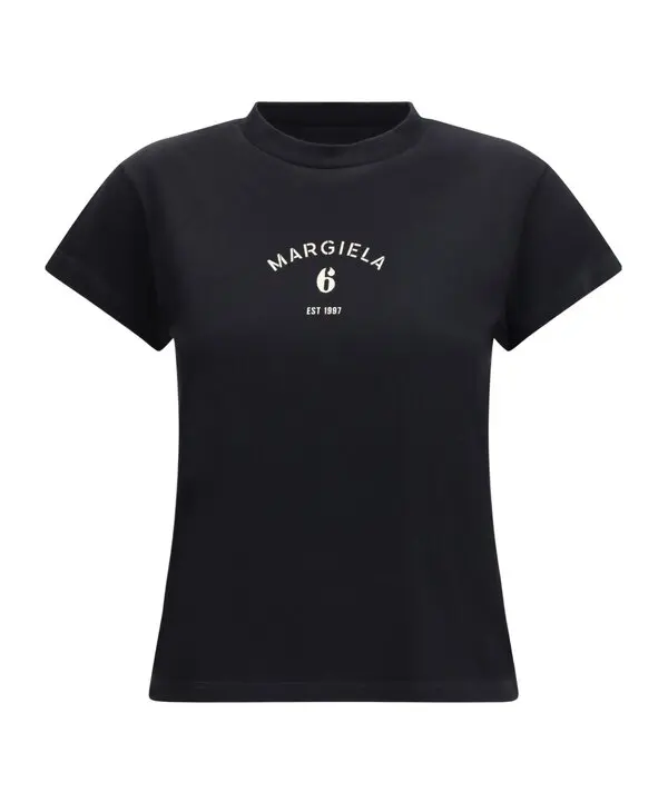 MAISON MARGIELA Logo Print T-shirt - Black