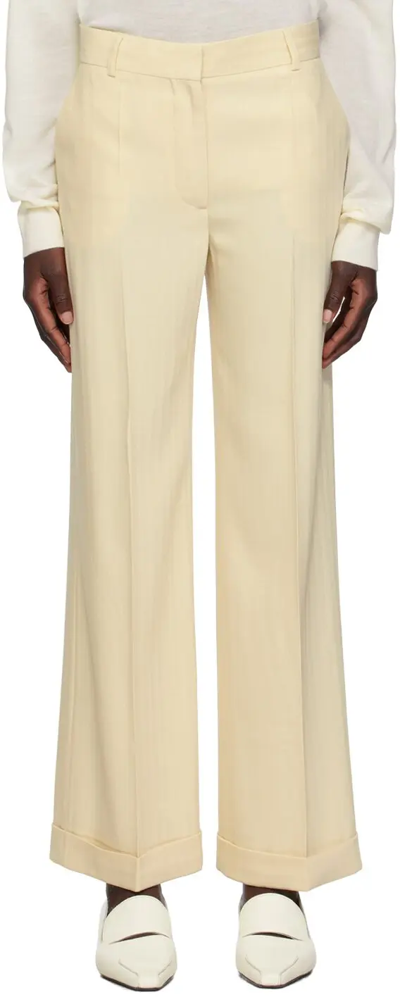 TOTEME Mid-rise Tailored Trousers - Nude