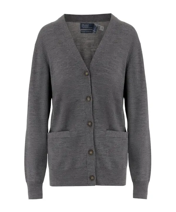 Polo Ralph Lauren Long-sleeved V-neck Cardigan With Pockets