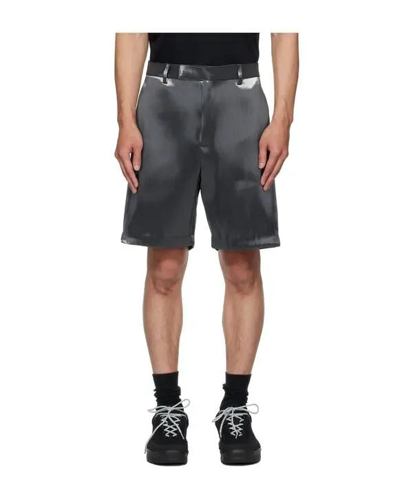 HELIOT EMIL Liquid Metal Shorts