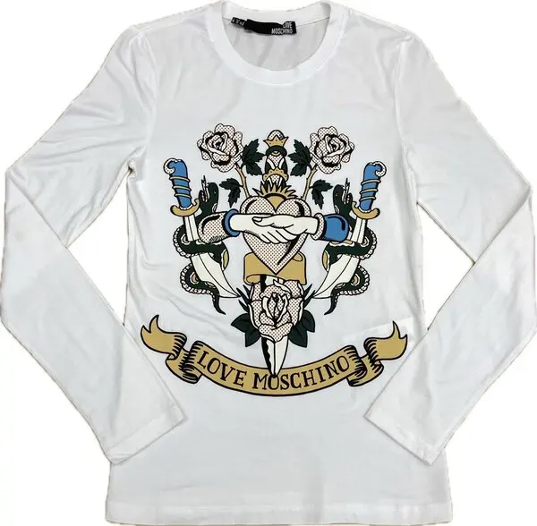 Moschino Long-sleeved T-shirt With Graphic Print - No