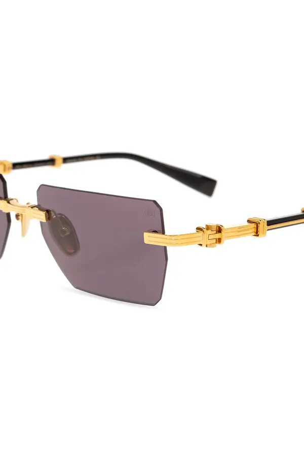 Balmain Pierre Rectangular Frame Sunglasses - Gray