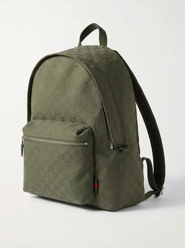 Gucci Gg Medium Backpack - Forest Green