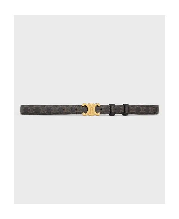 Celine Triomphe Canvas Belt - Black