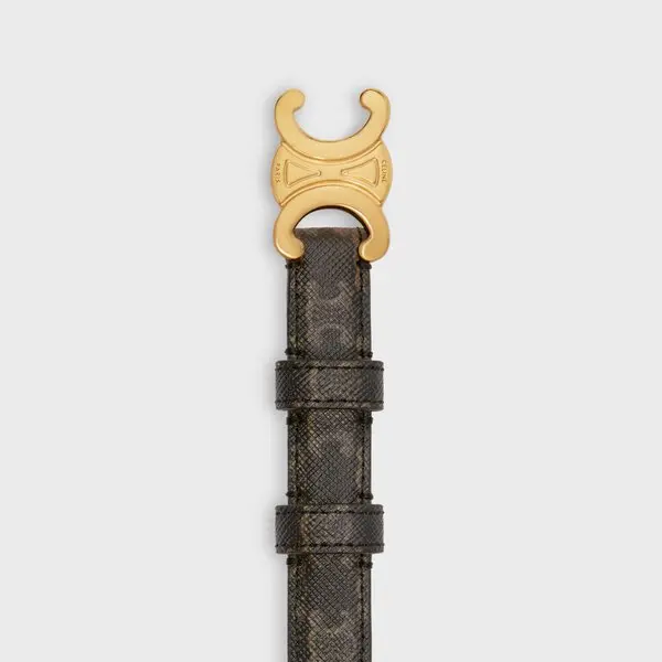 Celine Triomphe Canvas Belt - Black