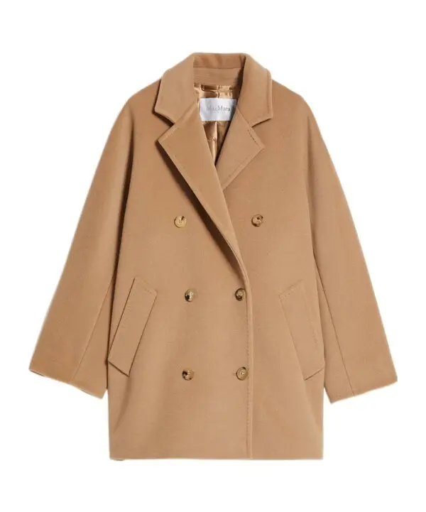Max Mara Rebus Double-breasted Coat - Camel