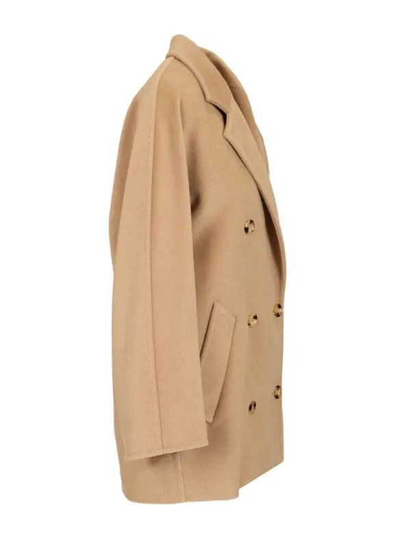 Max Mara Rebus Double-breasted Coat - Camel
