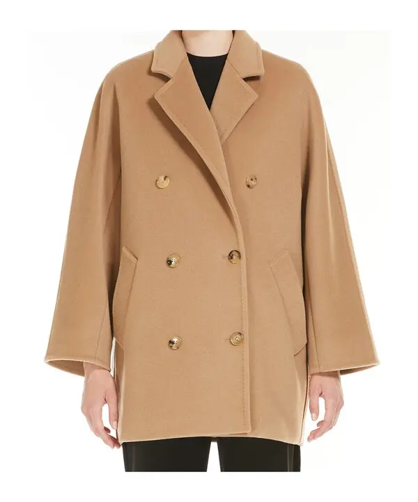 Max Mara Rebus Double-breasted Coat - Camel