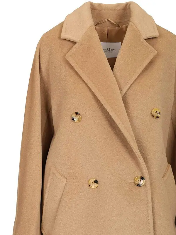 Max Mara Rebus Double-breasted Coat - Camel