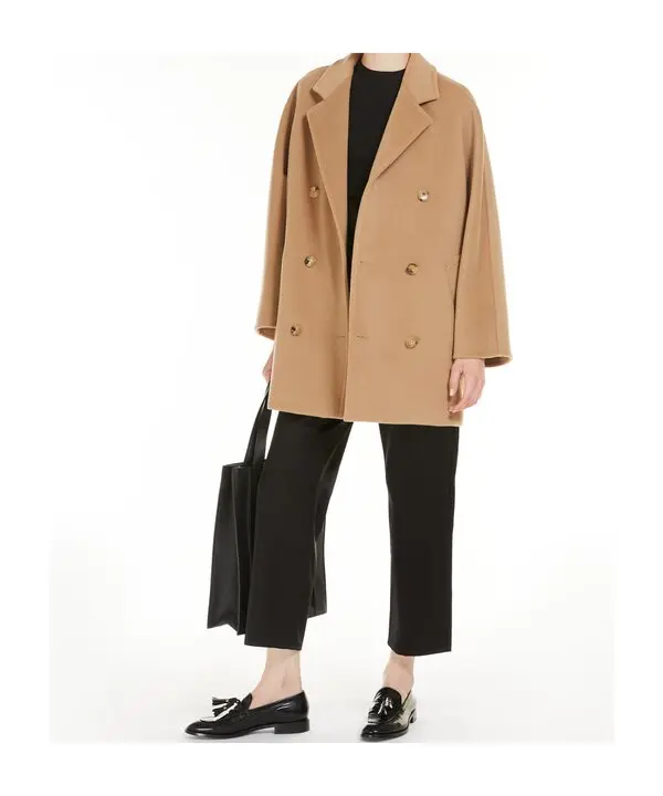 Max Mara Rebus Double-breasted Coat - Camel