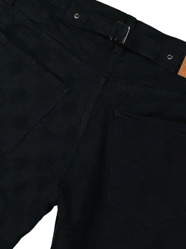 Casablanca Contrast Stitched Logo-patch Jeans