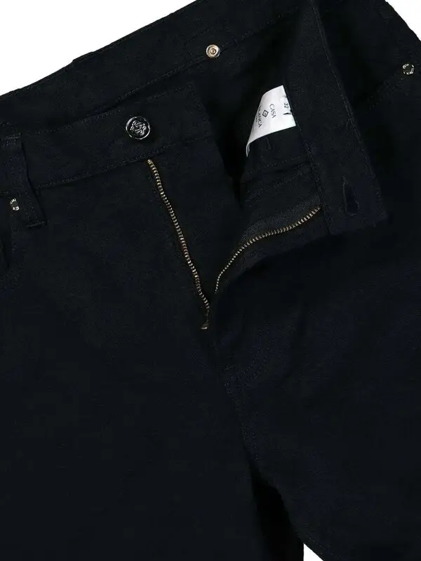 Casablanca Contrast Stitched Logo-patch Jeans