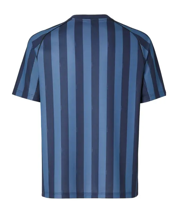 Fendi V-neck Striped T-shirt - Blue