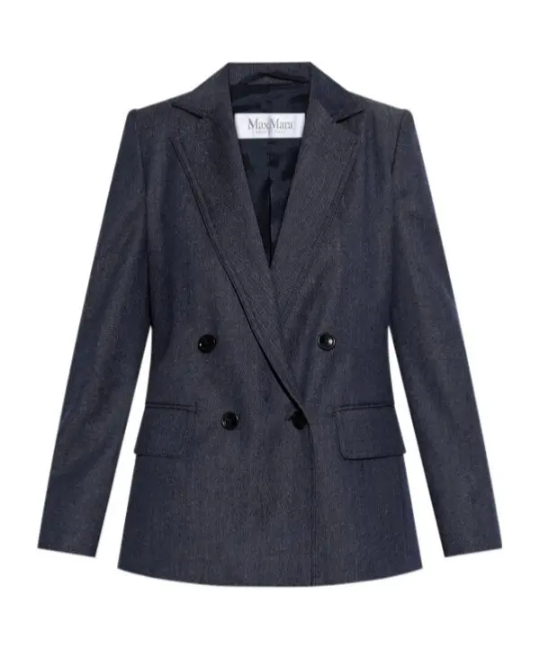 Max Mara Collared Double-breasted Jacket - No