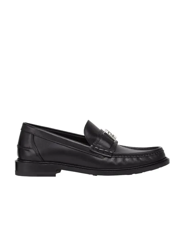 Fendi Ff Squared Loafers - Black