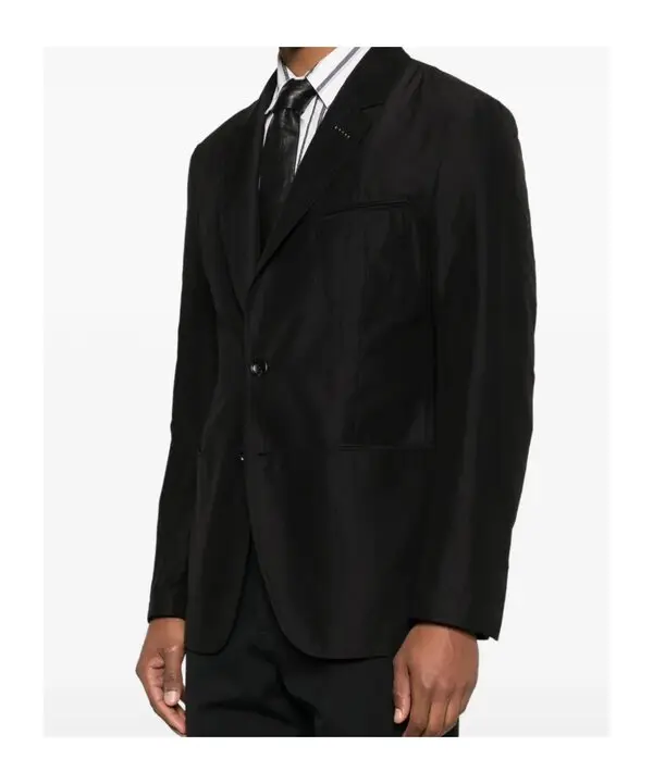 TOM FORD Single-breasted Buttoned Blazer - Black