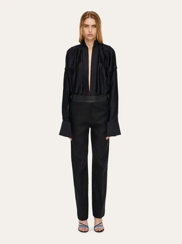 FERRAGAMO Long-sleeved Shirt - Black