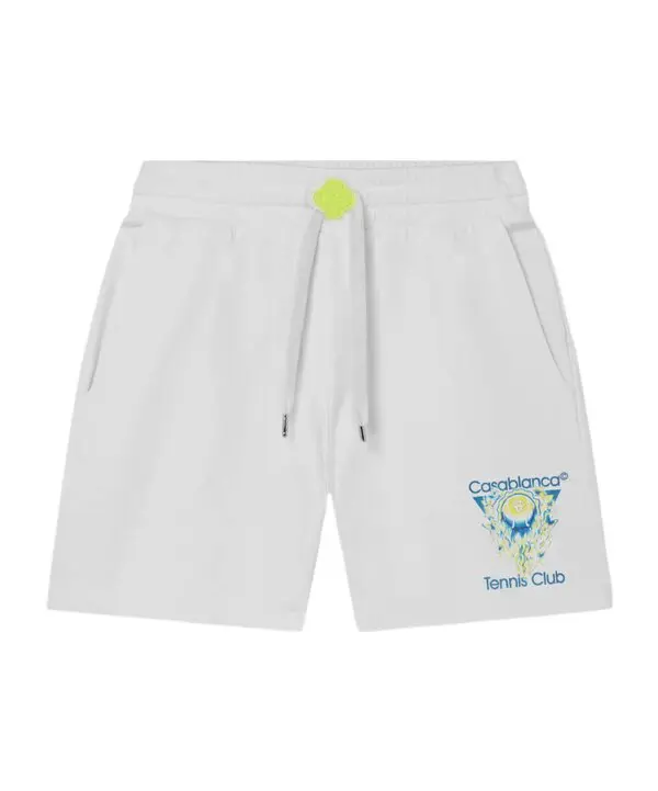 Casablanca Tennis Club Logo Shorts - White