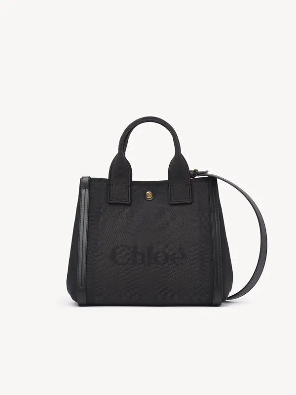 Chloé Carry Logo Detailed Small Tote Bag - Black