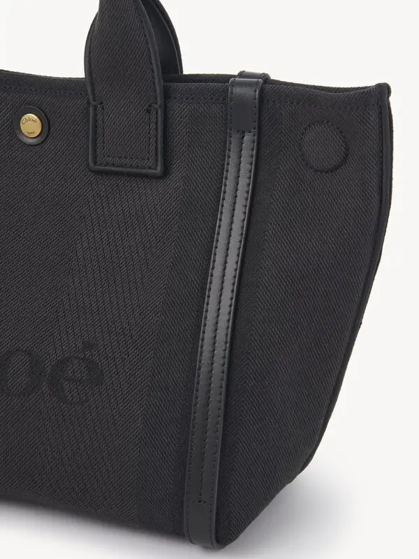 Chloé Carry Logo Detailed Small Tote Bag - Black