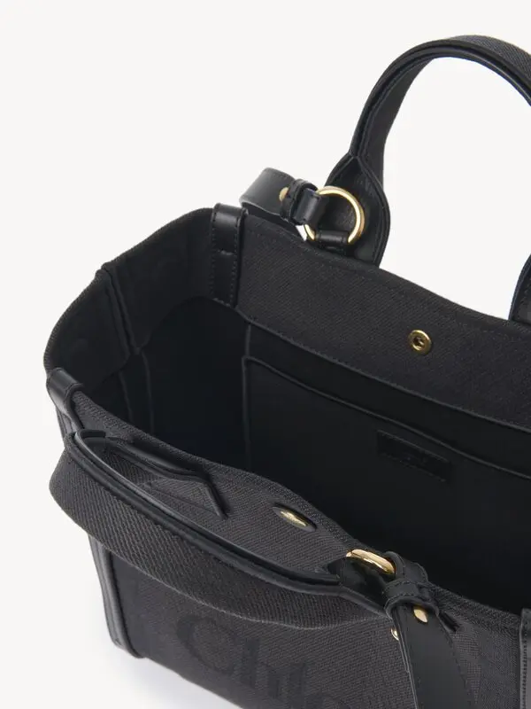 Chloé Carry Logo Detailed Small Tote Bag - Black
