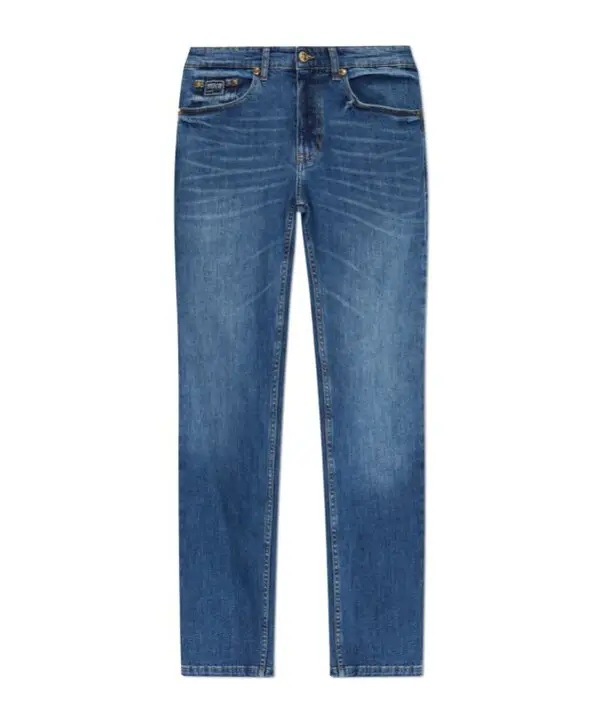 Versace Logo Patch Skinny Jeans