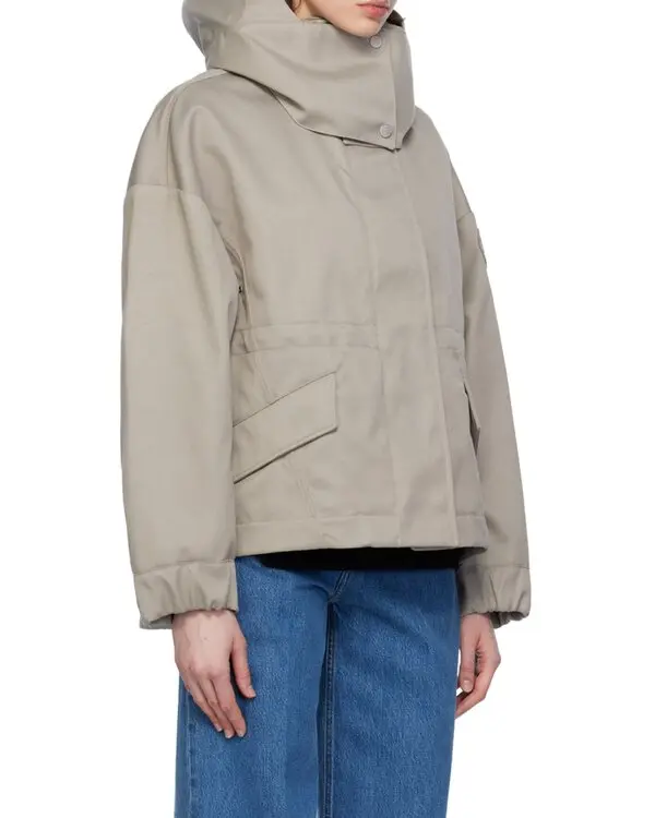 Canada Goose Olivine Zipper Casual Jacket With Detachable Hood - Gray