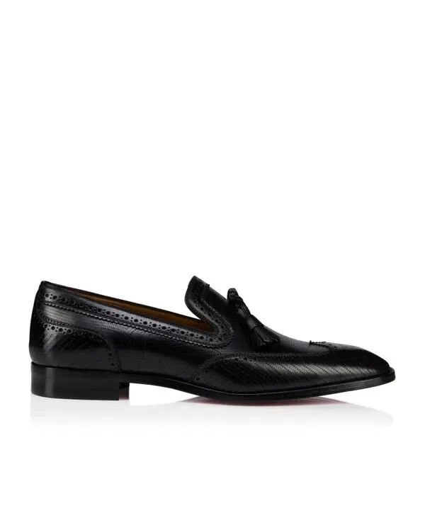 CHRISTIAN LOUBOUTIN Grave Moc Slip-on Loafers - Black