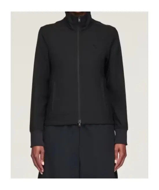 Y3 3-stripes Track Top With Stand Collar - Black