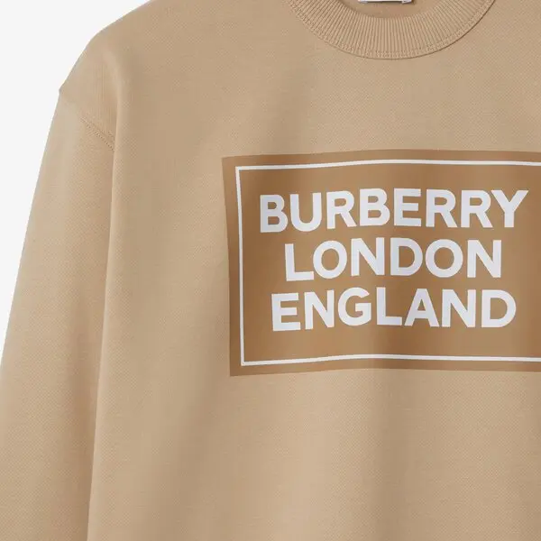 Burberry Logo Print Sweatshirt - Nude