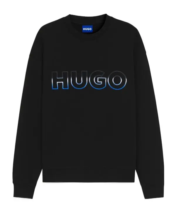 Hugo Boss Logo-embroidererd Sweatshirt - Black