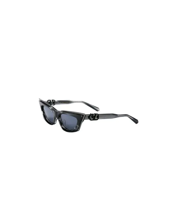 Valentino Garavani Cat Eye Sunglasses With Logo Detail - Black