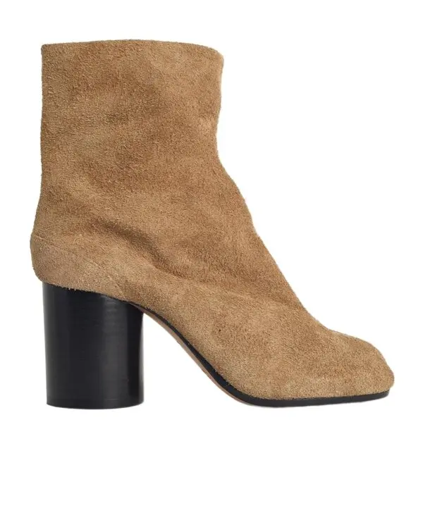 MAISON MARGIELA Tabi Block Heel Ankle Boots - Green