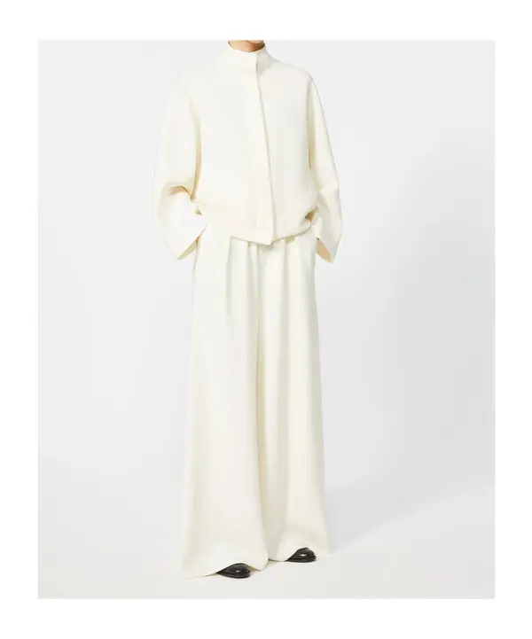 Max Mara Wide-leg Wool Trousers - Silk