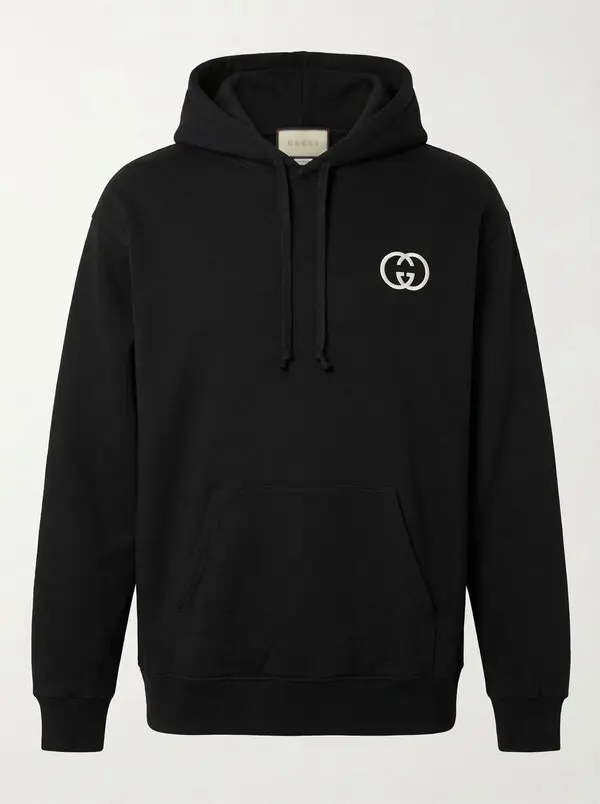 Gucci Interlocking G Hoodie - Black