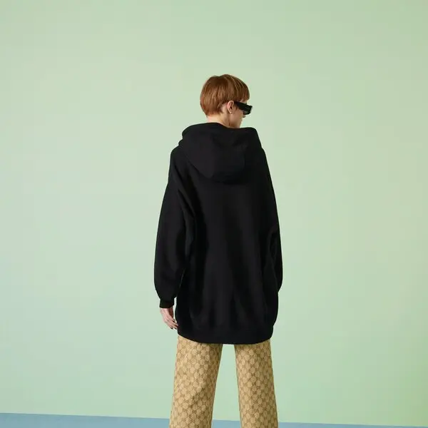 Gucci Interlocking G Hoodie - Black