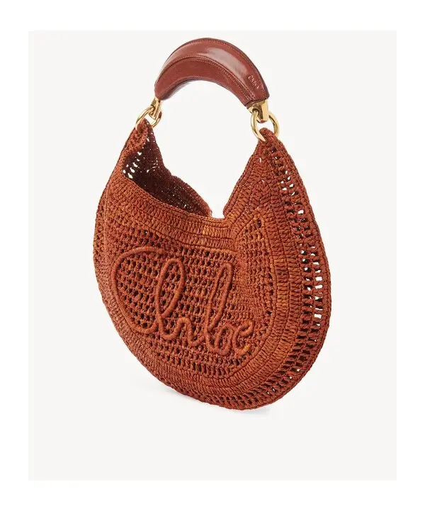 Chloé Braided Woven Top Handle Bag - Brown